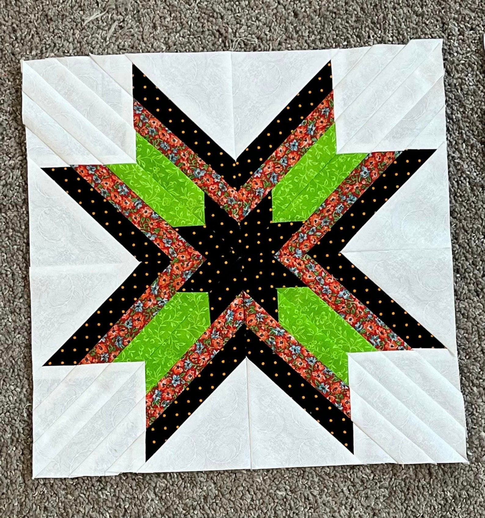 Starburst Quilting Pattern! No Y Seams! BONUS 12" and 15" Patterns ...
