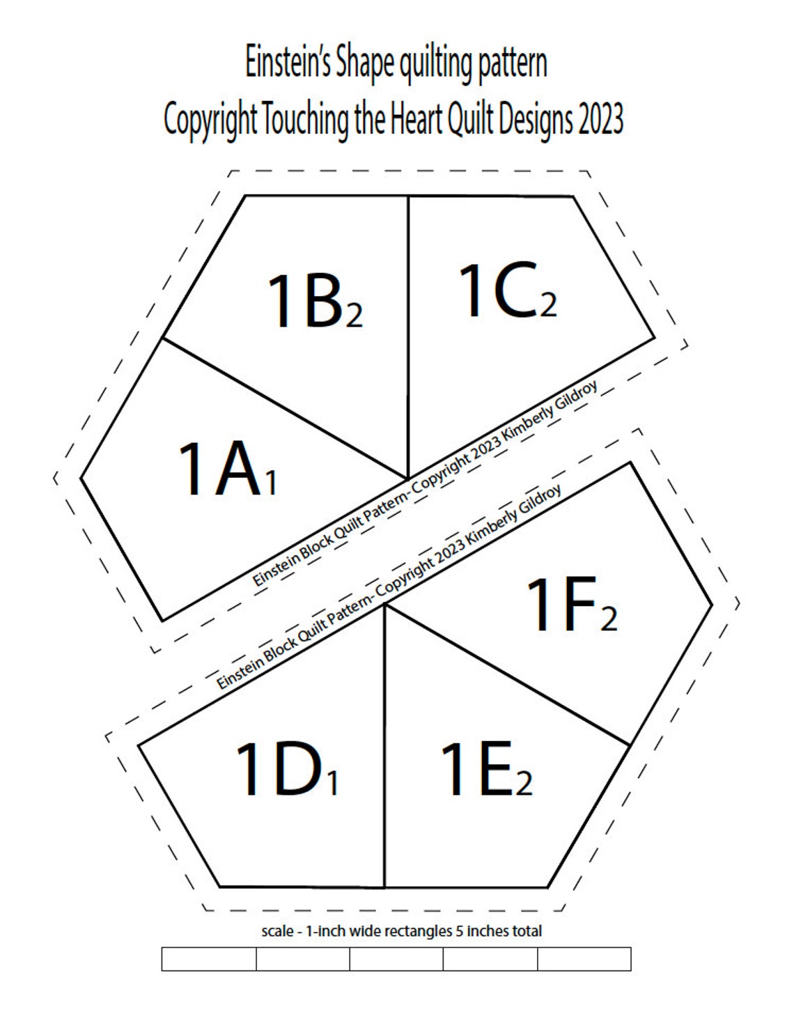 Einstein Tile / Einstein Shape Quilt Pattern - PDF Only (***READ FULL ...