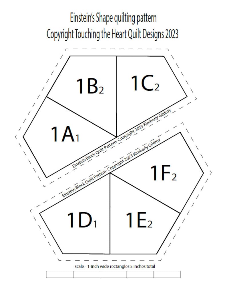 Einstein Tile / Einstein Shape Quilt Pattern - PDF Only (***READ FULL ...