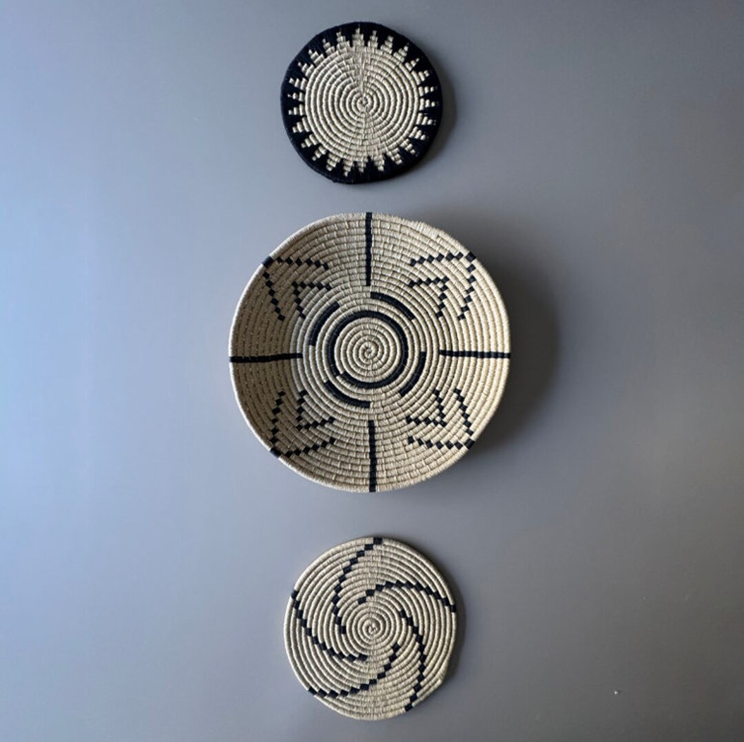 Handwoven Basket, Rwanda Home Decor, Wall Hanging Decor, African Boho ...