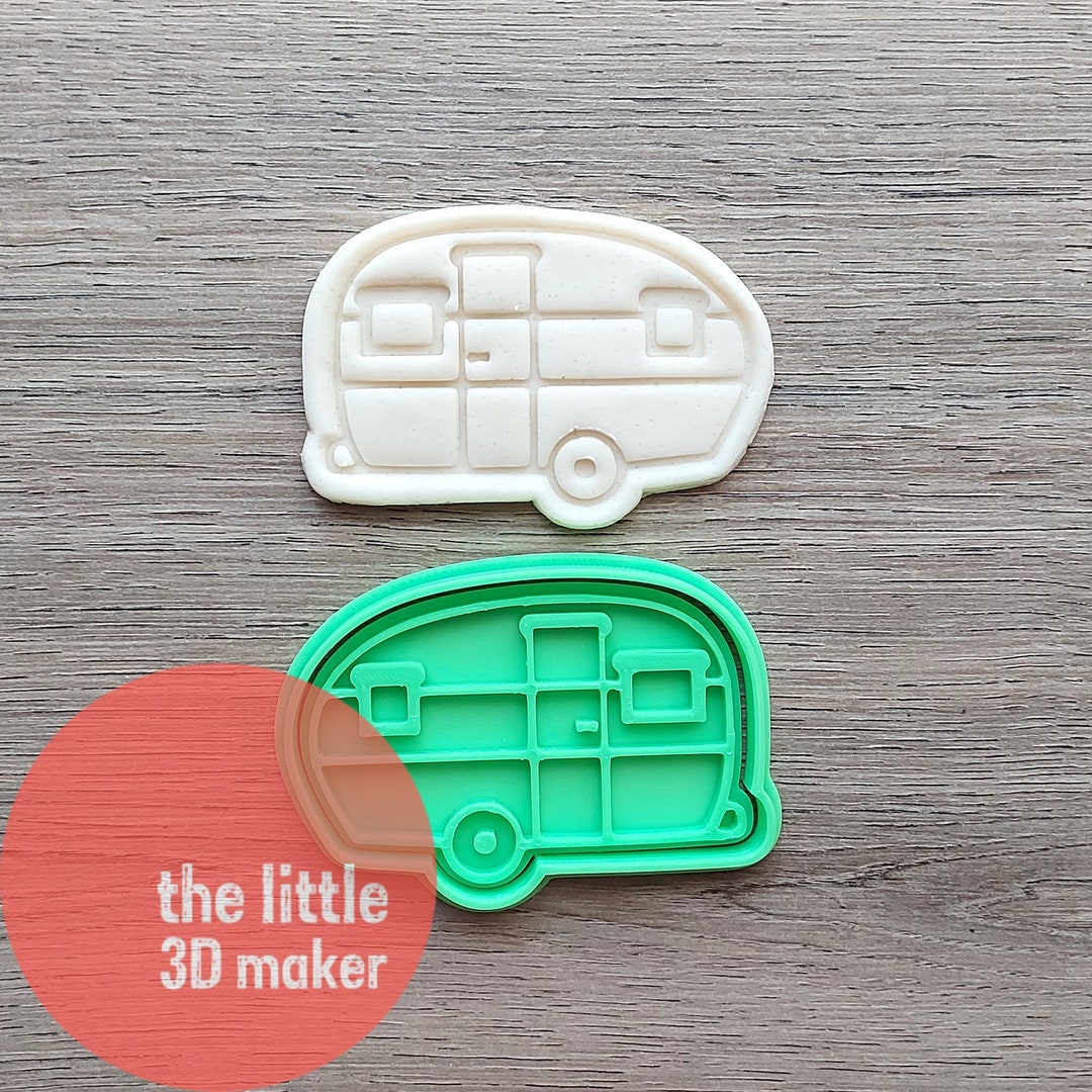 Caravan Trailer Cookie Cutter Stamp Fondant Embosser - Etsy