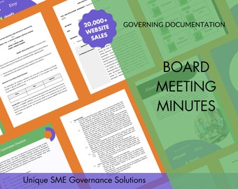 BOARD MEETING PACKET Template Board of Directors, Nonprofit Template ...
