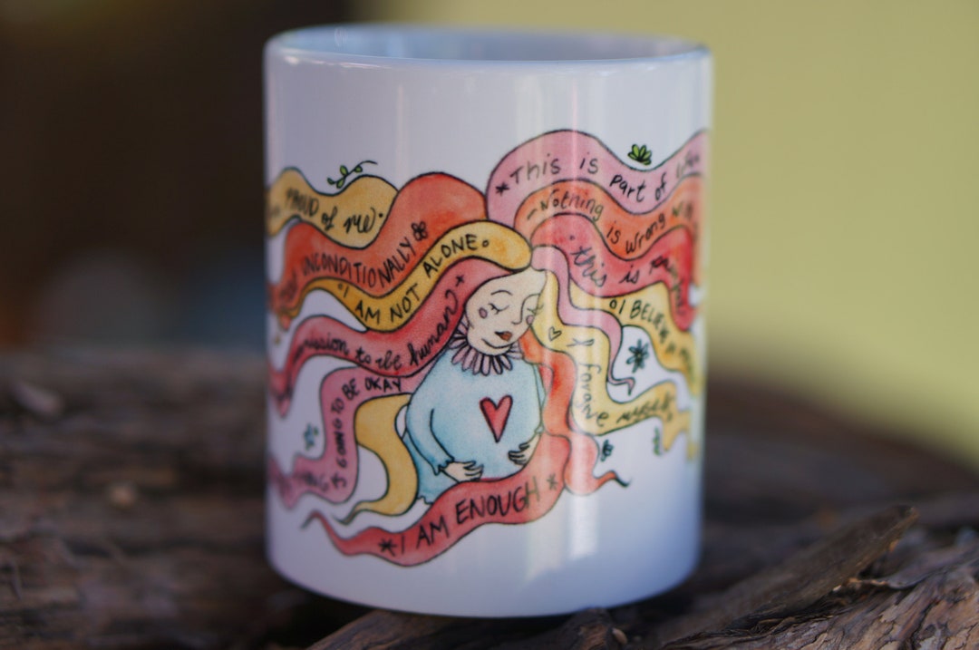 Mindful Self-compassion Coffee Mug Self-love Self-care Gift Mindset ...