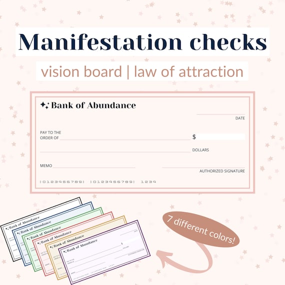 Digital Drawing & Illustration Faith Based Checks Manifestation Checks ...