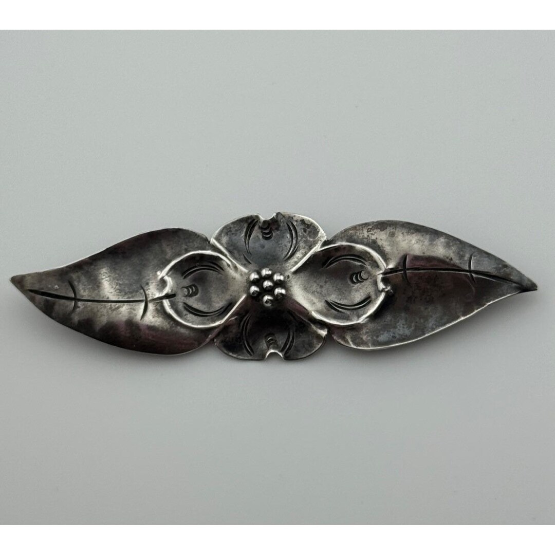 Vintage Stuart Nye Sterling Silver Dogwood Flower Leaf Brooch Pin - Etsy