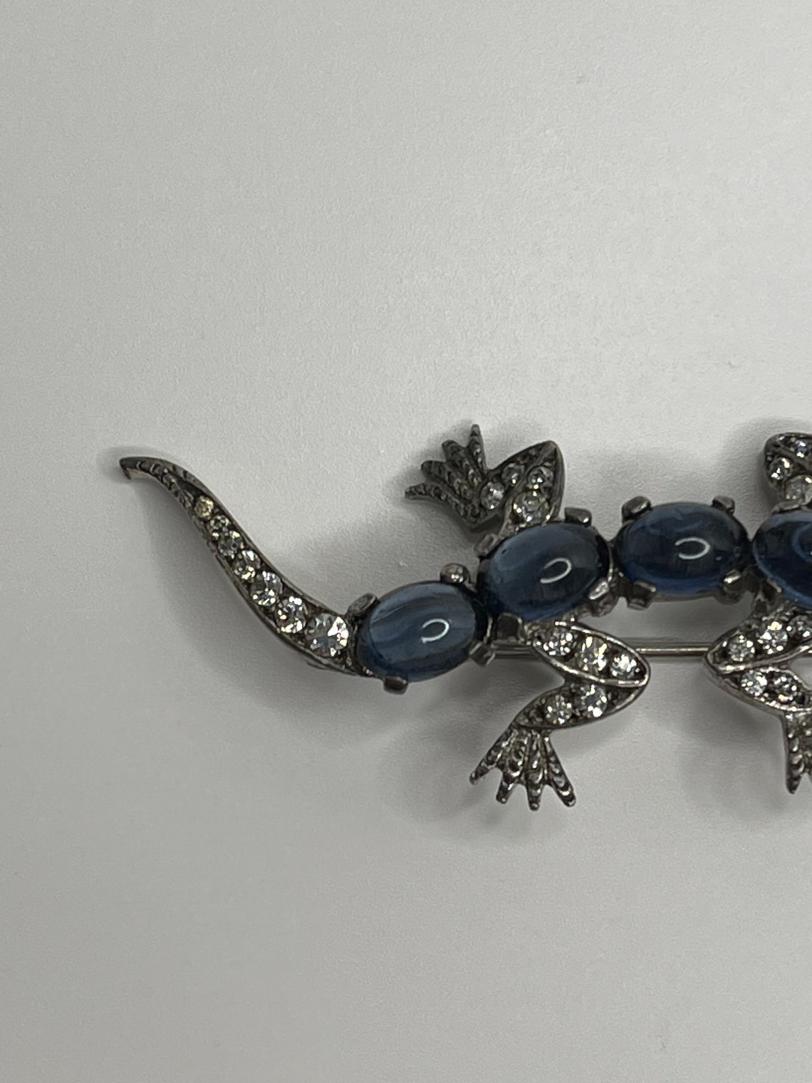 Vintage German Art Deco Knoll and Pregizer Sterling Silver Lizard Paste ...