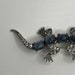 Vintage German Art Deco Knoll and Pregizer Sterling Silver Lizard Paste ...