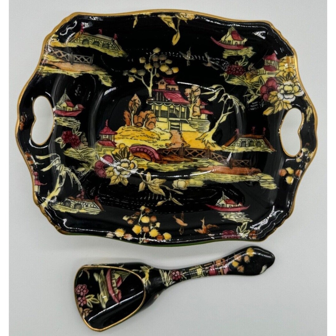 Vintage Royal Winton Grimwades England Pekin Nut Dish and Scoop - Etsy