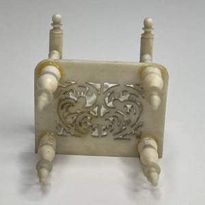 Antique Dollhouse Miniature German Carved Bovine Cow Bone Doll Chair - Etsy