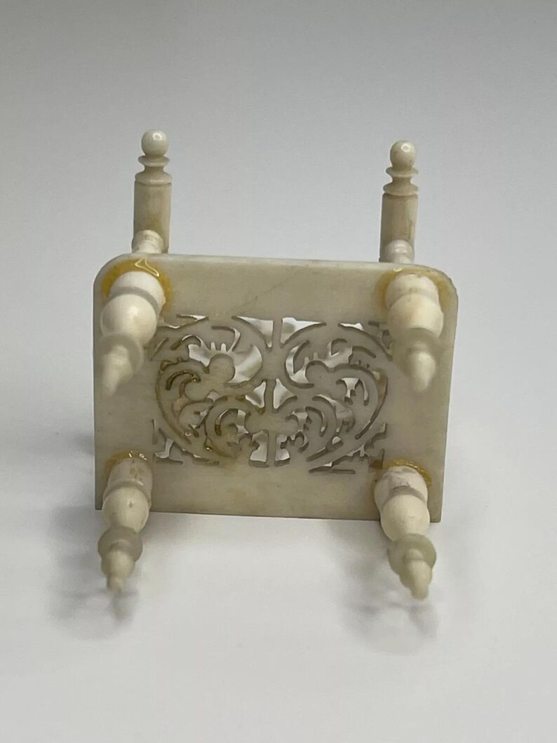 Antique Dollhouse Miniature German Carved Bovine Cow Bone Doll Chair - Etsy