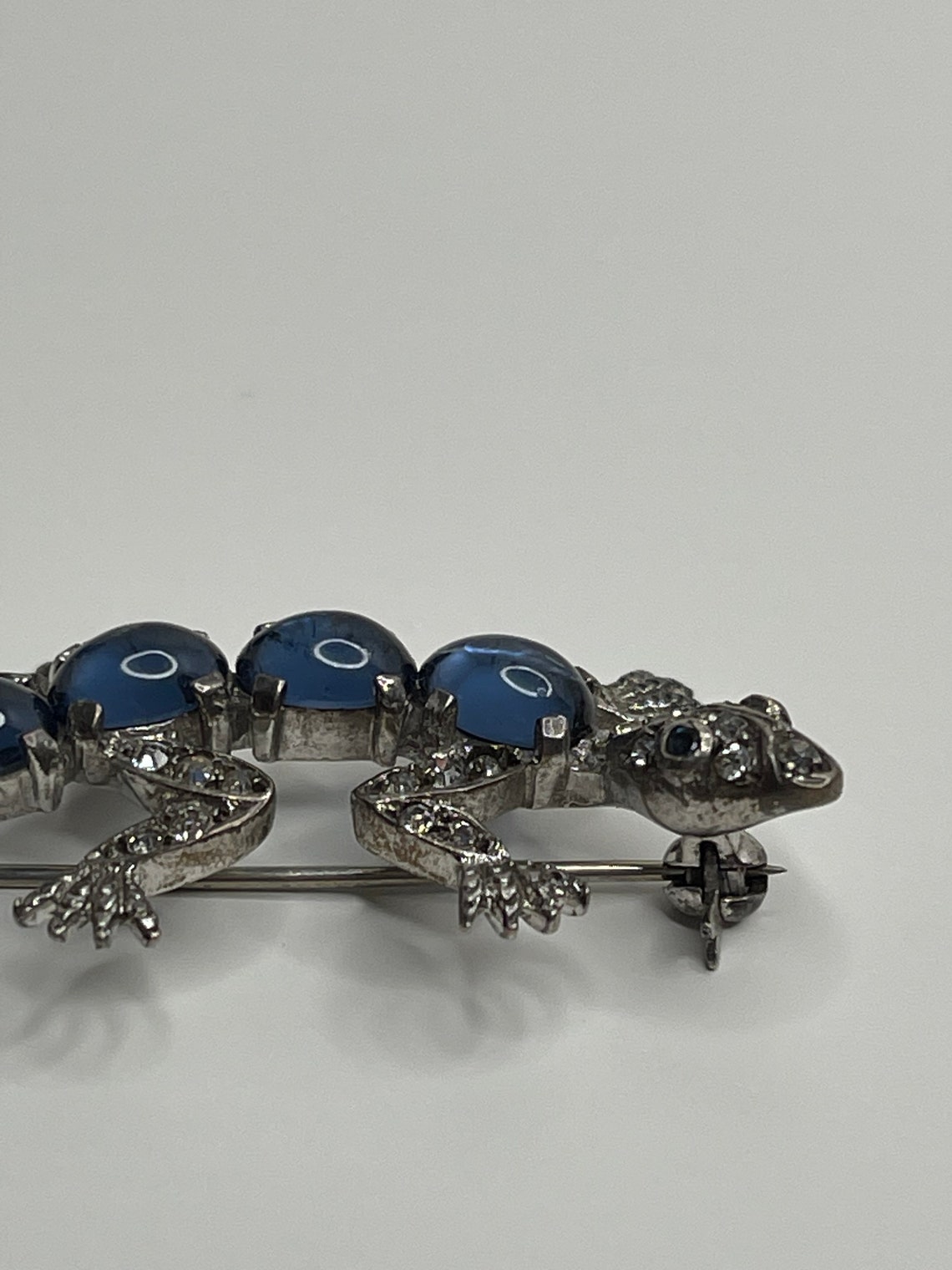 Vintage German Art Deco Knoll and Pregizer Sterling Silver Lizard Paste ...