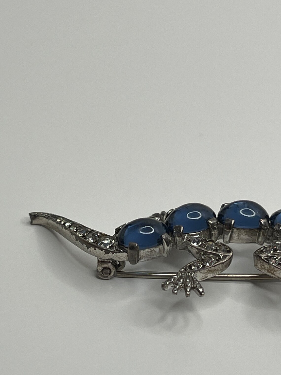 Vintage German Art Deco Knoll and Pregizer Sterling Silver Lizard Paste ...