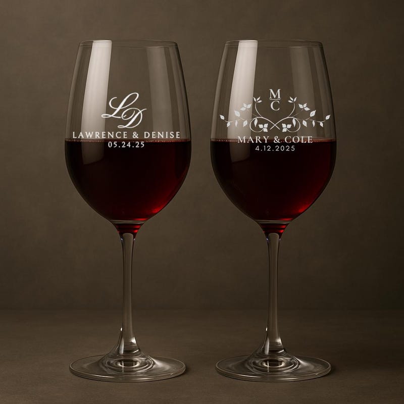 Personalized Wine Glasses - Etsy