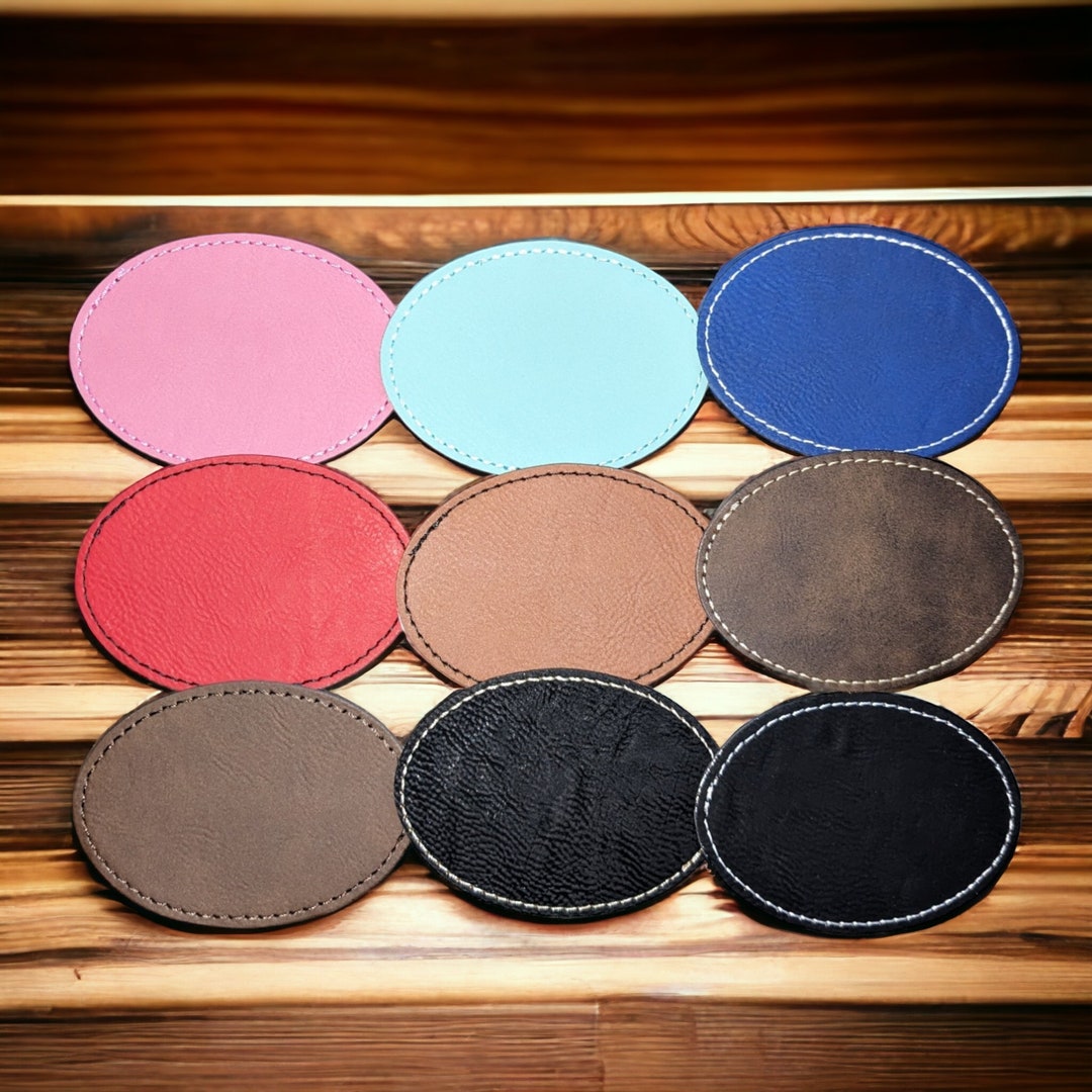 Oval Iron-on Patch With Heat Apply Adhesive, Iron-on Patch, Leatherette ...