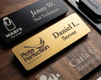 Personalized Logo or Title NAME PROFESSIONAL Employee Company BADGE ...