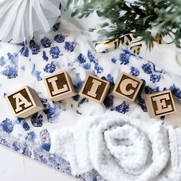 Wood Letter Blocks - Etsy