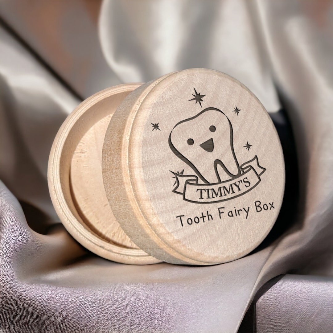 Engraved Tooth Fairy Box, Kid's Tooth Fairy Box, Personalized Tooth ...