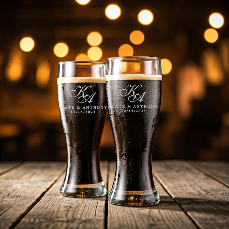 Custom Beer Glasses - Etsy