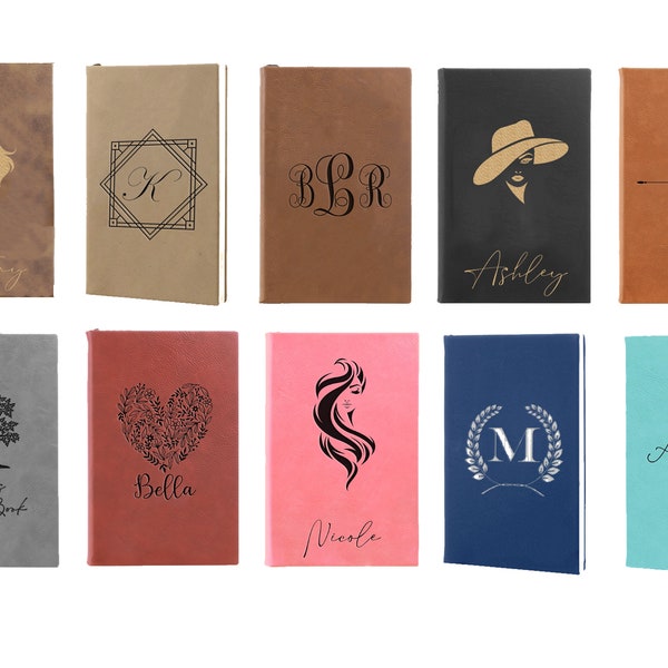 Monogram Journal - Etsy