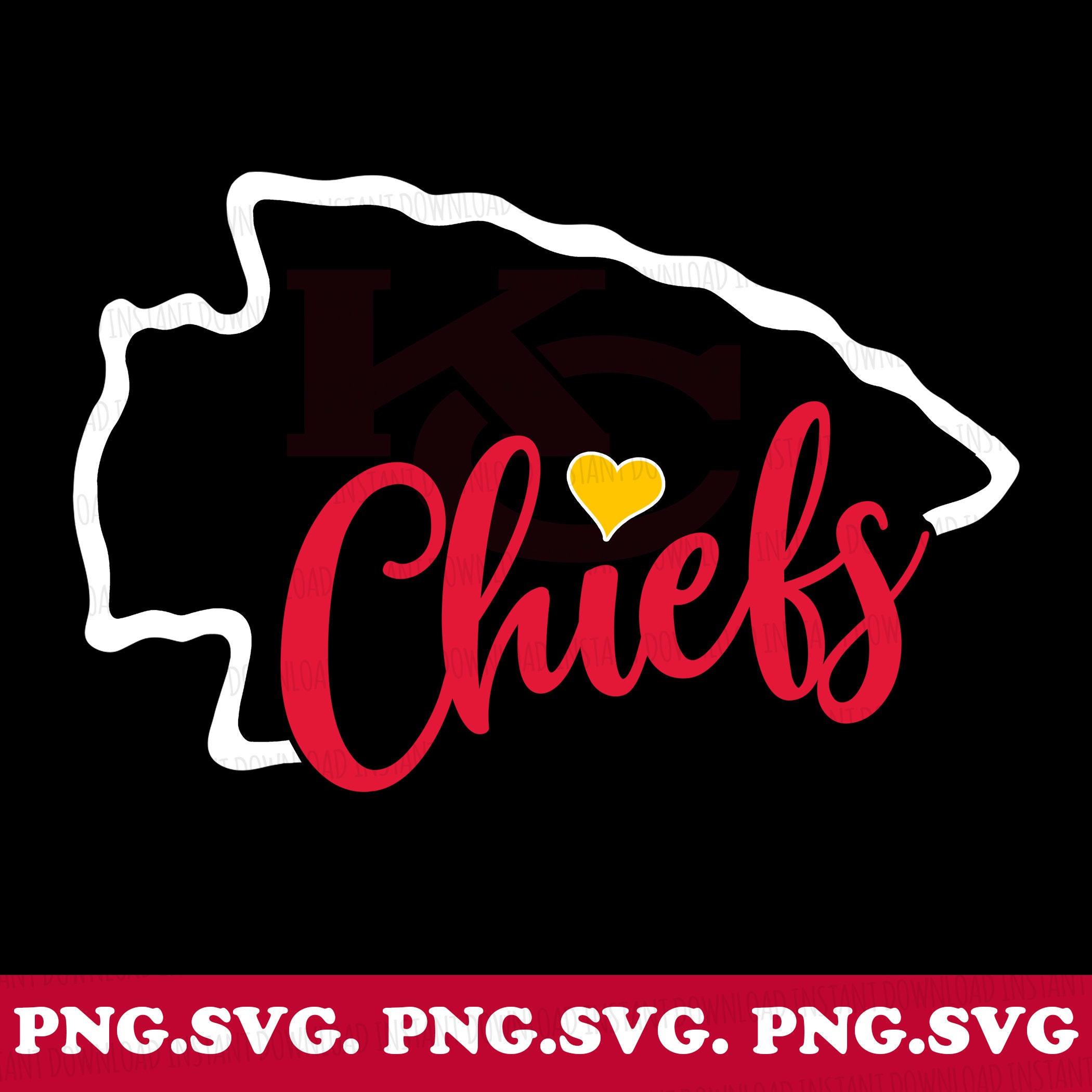 The Chiefs Logo Png Svg Kansas City Chiefs NFL Sports | Etsy