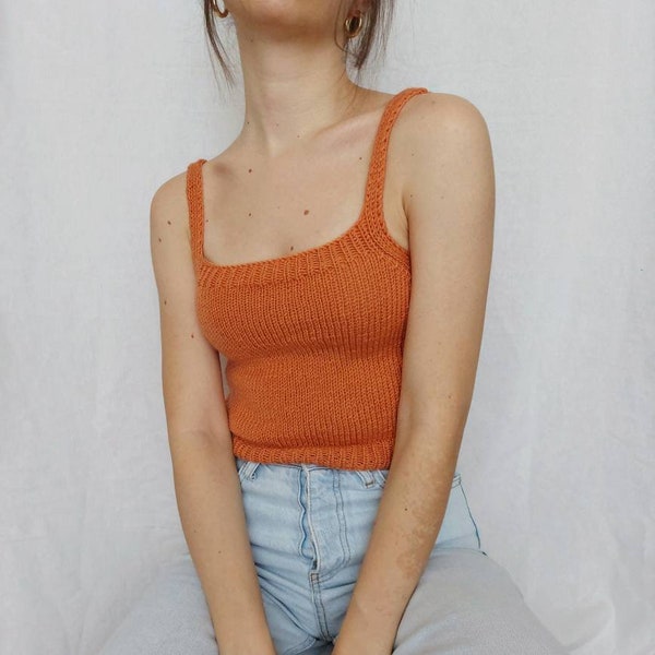 Orange Crop Top - Etsy