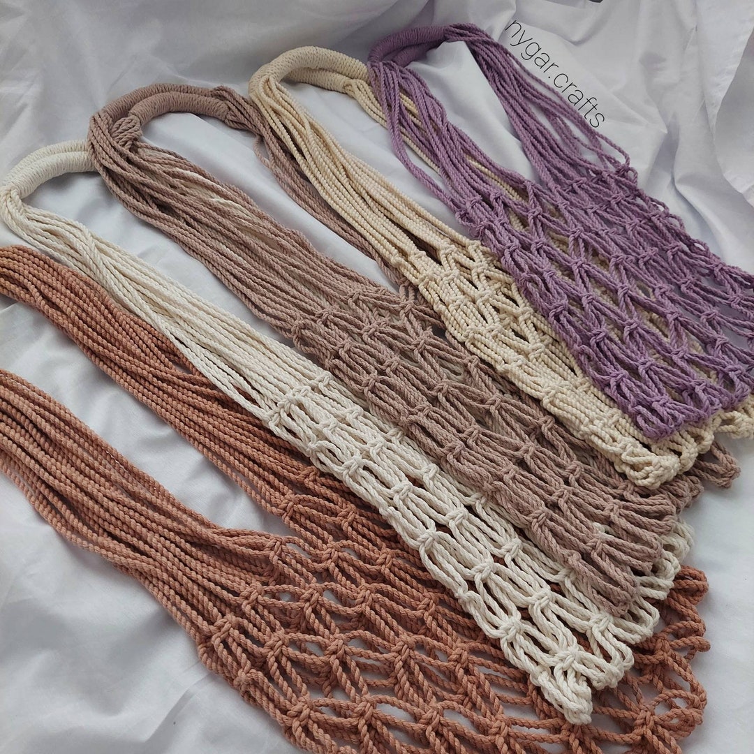 Macrame Market Bag, Boho Bag, Plastic Free Bag - Etsy