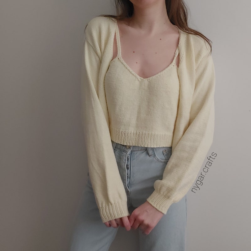 Knitted Cardigan - Etsy