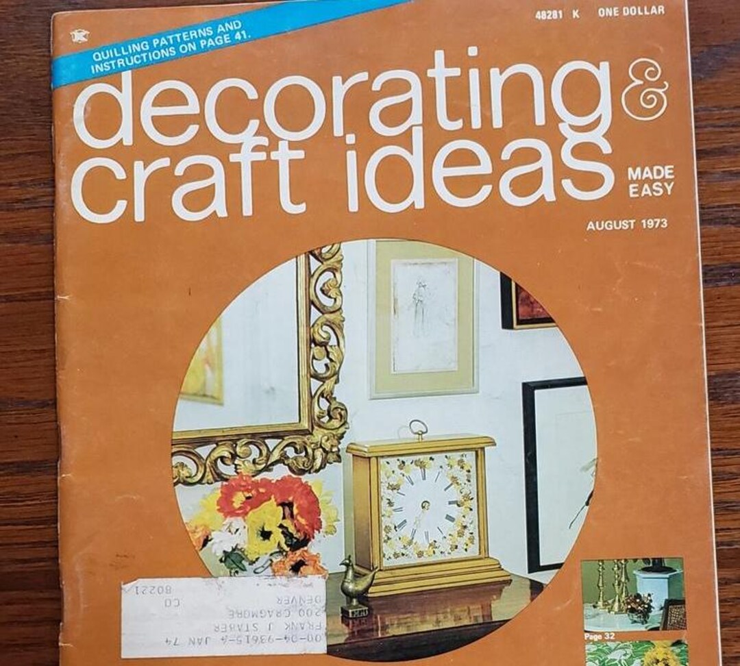 1973 Decorating & Craft Ideas Magazine: Retro Home Decor - Etsy