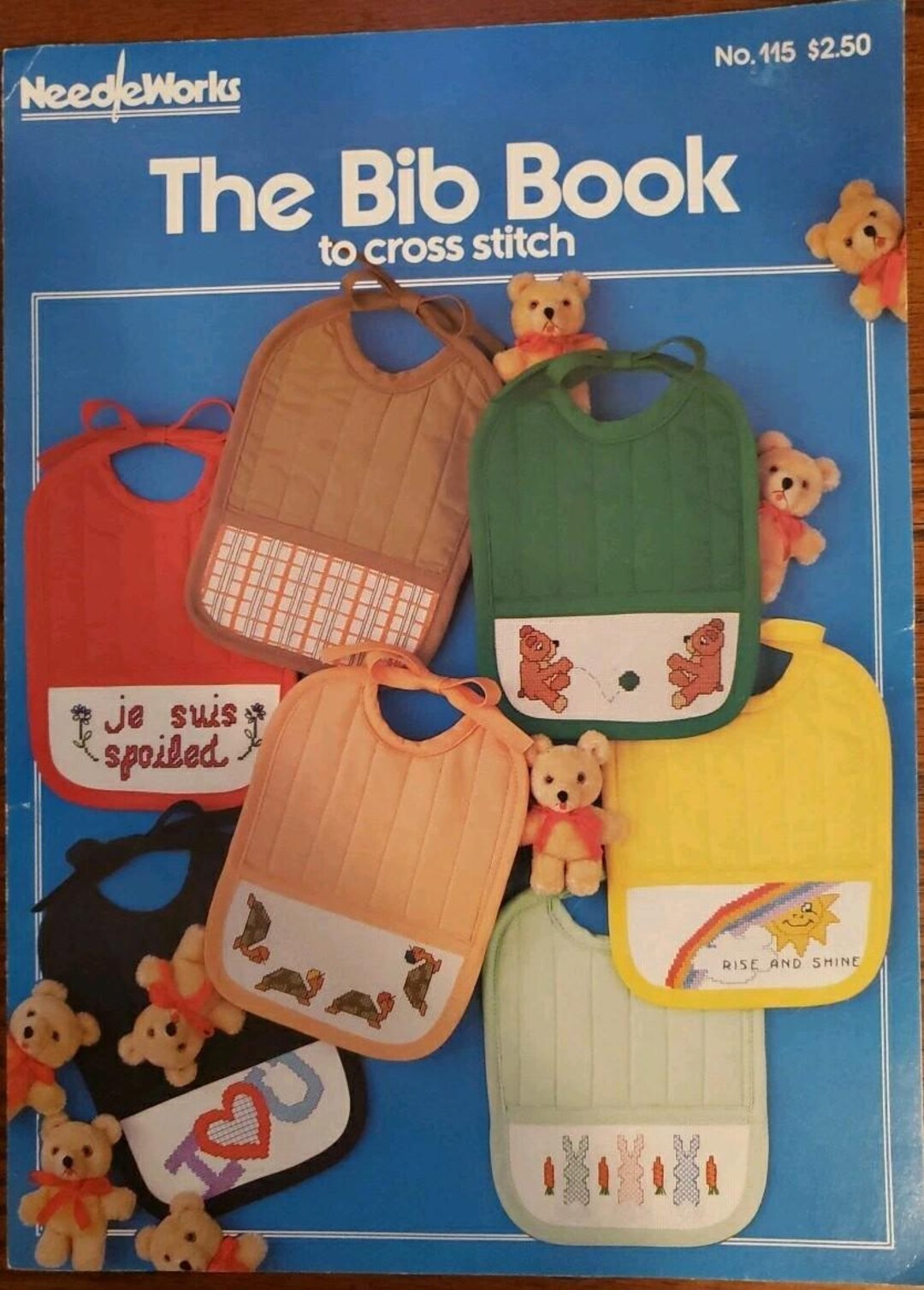 Vintage Cross Stitch Pattern Book – Baby Bib Designs – Needleworks ...