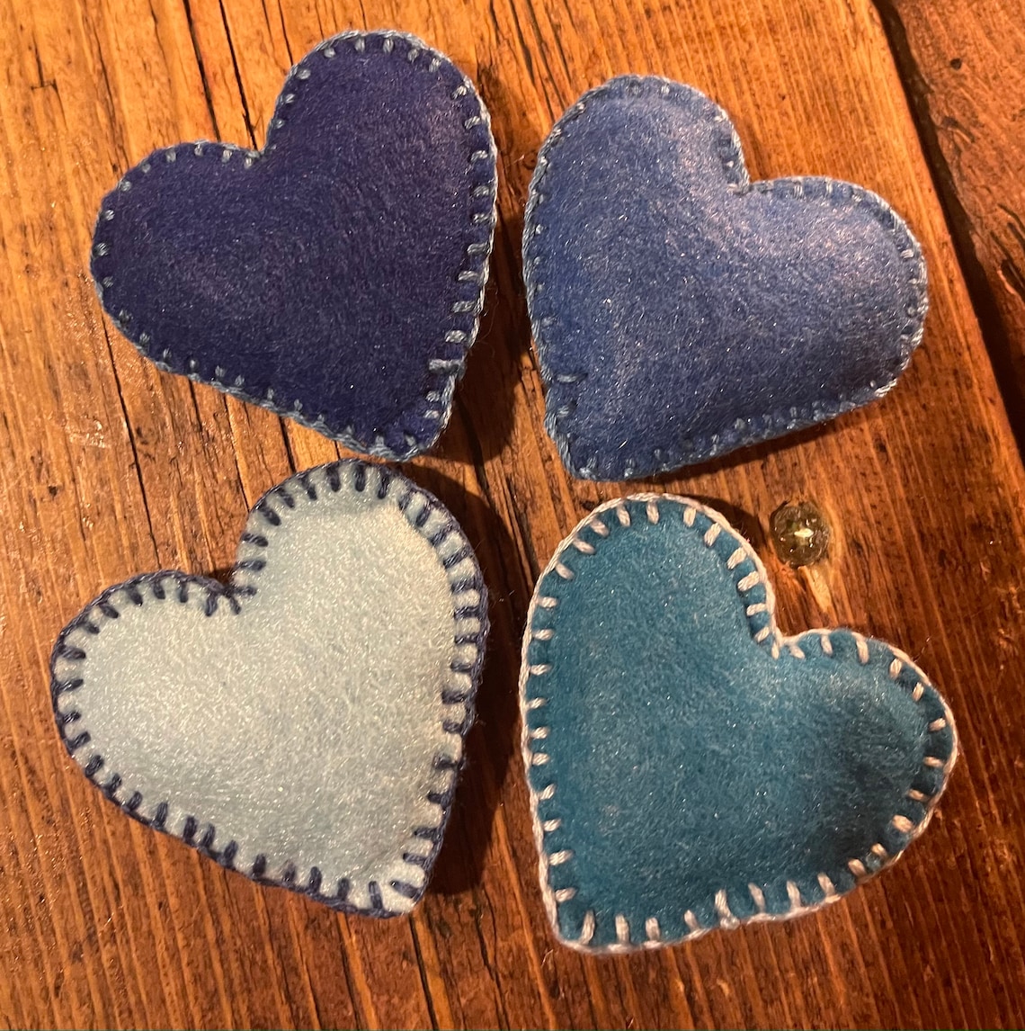 Mini Felt Pocket Hearts - Etsy Canada