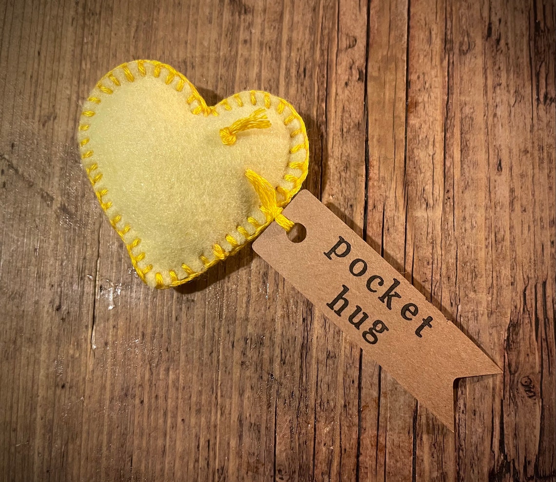 Mini Felt Pocket Hearts - Etsy
