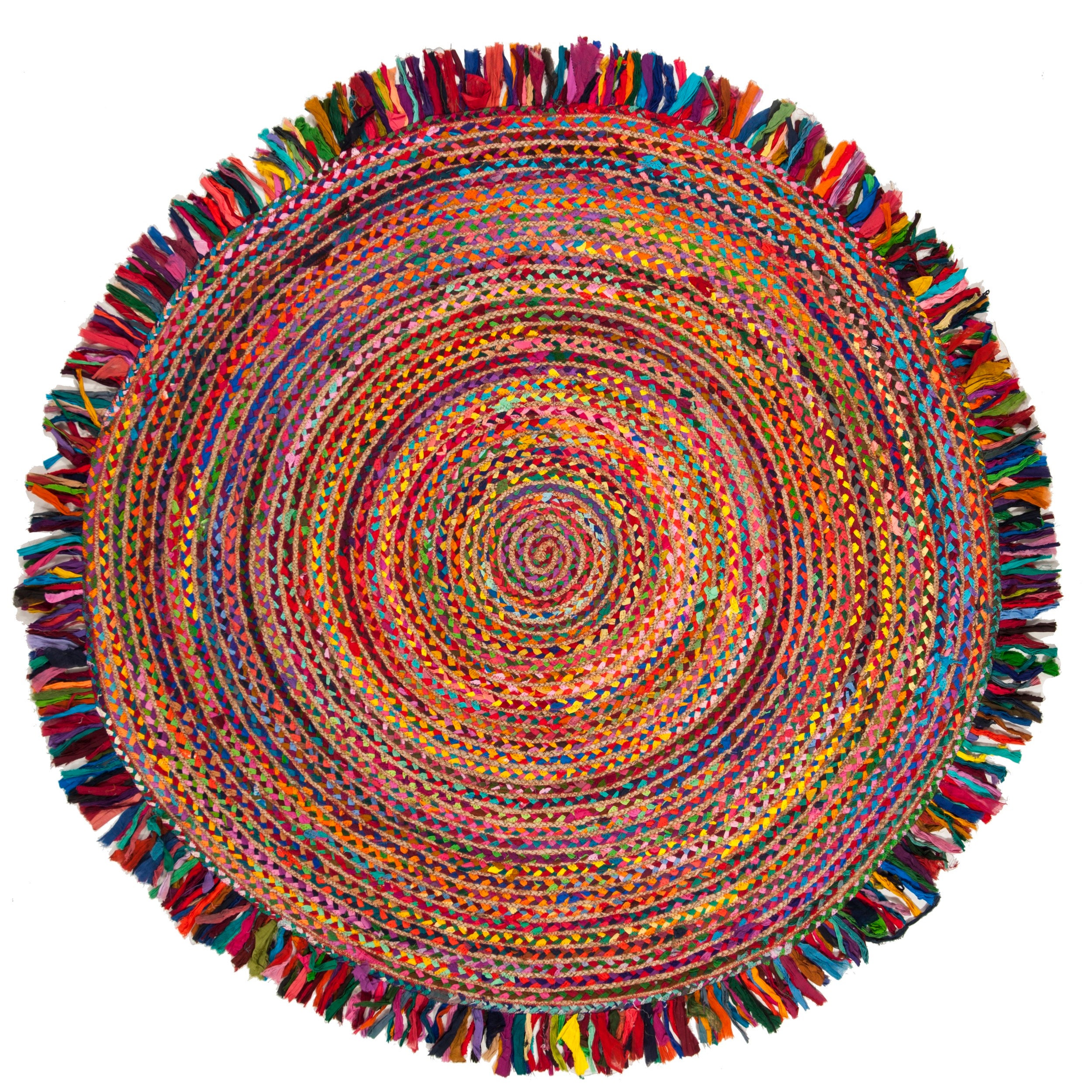 Größe 3 X 3 Füße schöne bunte runde Runde Rag Teppich | Etsy