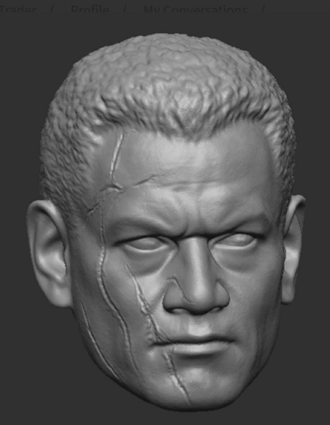 Battle Damaged Clone Head Sculpt - Etsy