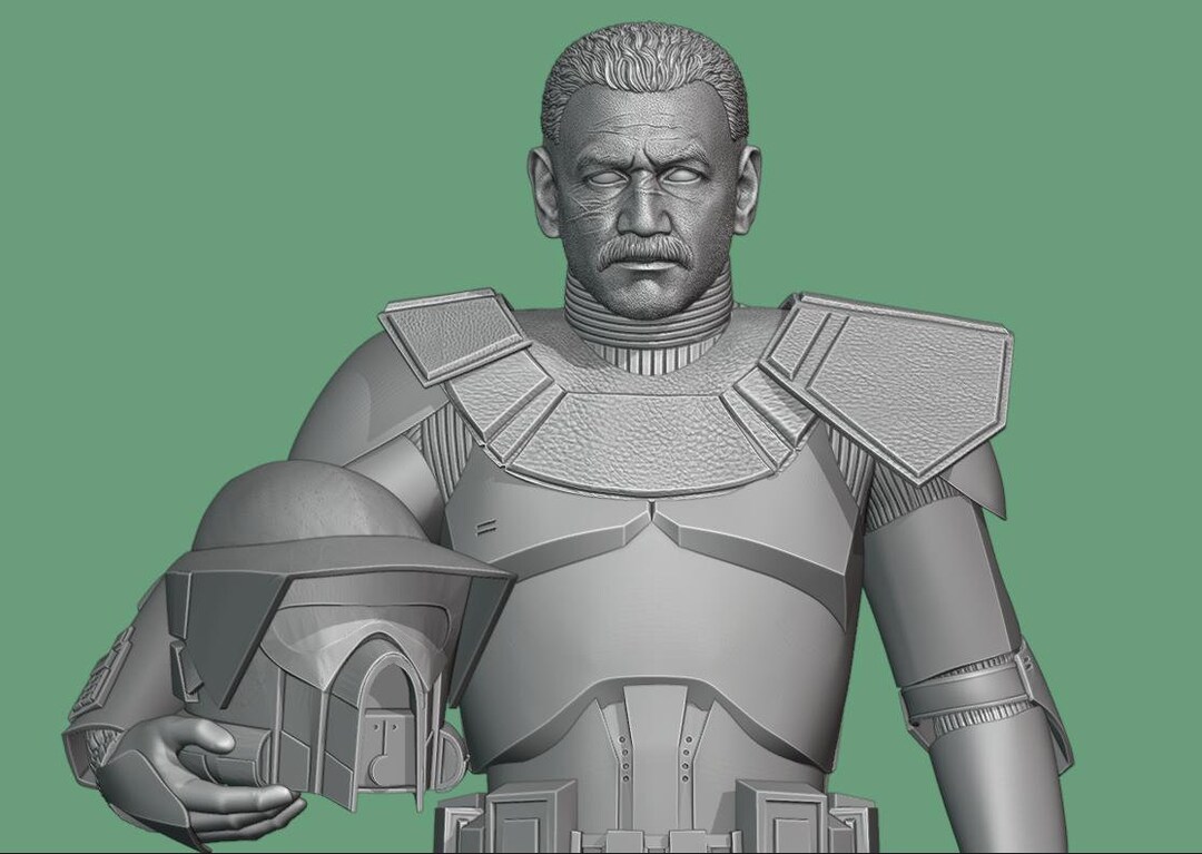 Commander Trauma Head Sculpt - Etsy