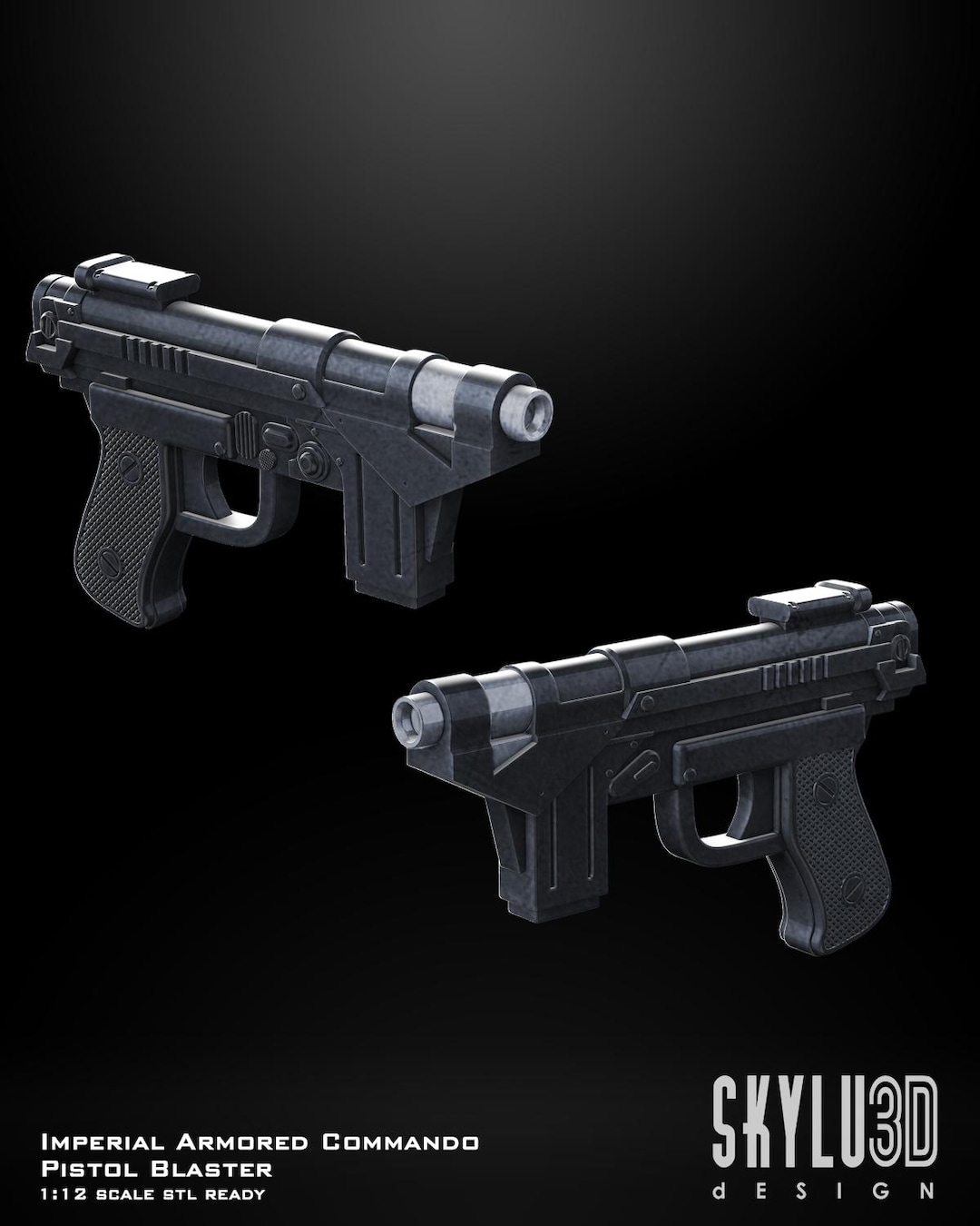 Imperial Armored Commando Pistol Blaster - Etsy