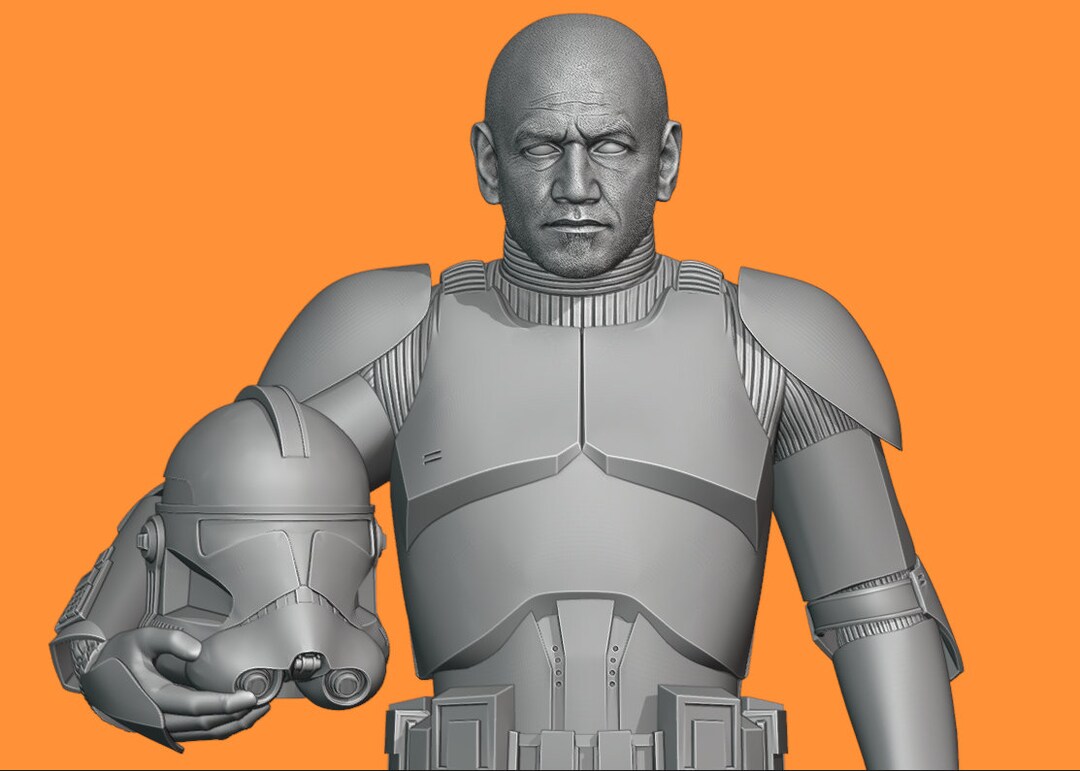 Clone Trooper Waxer Head Sculpt - Etsy