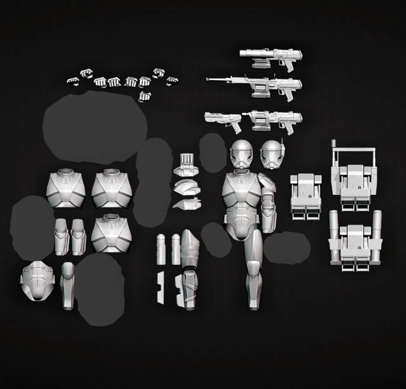 1:12 Scale Clone Commando Kit With Multiple Variations - Etsy Canada