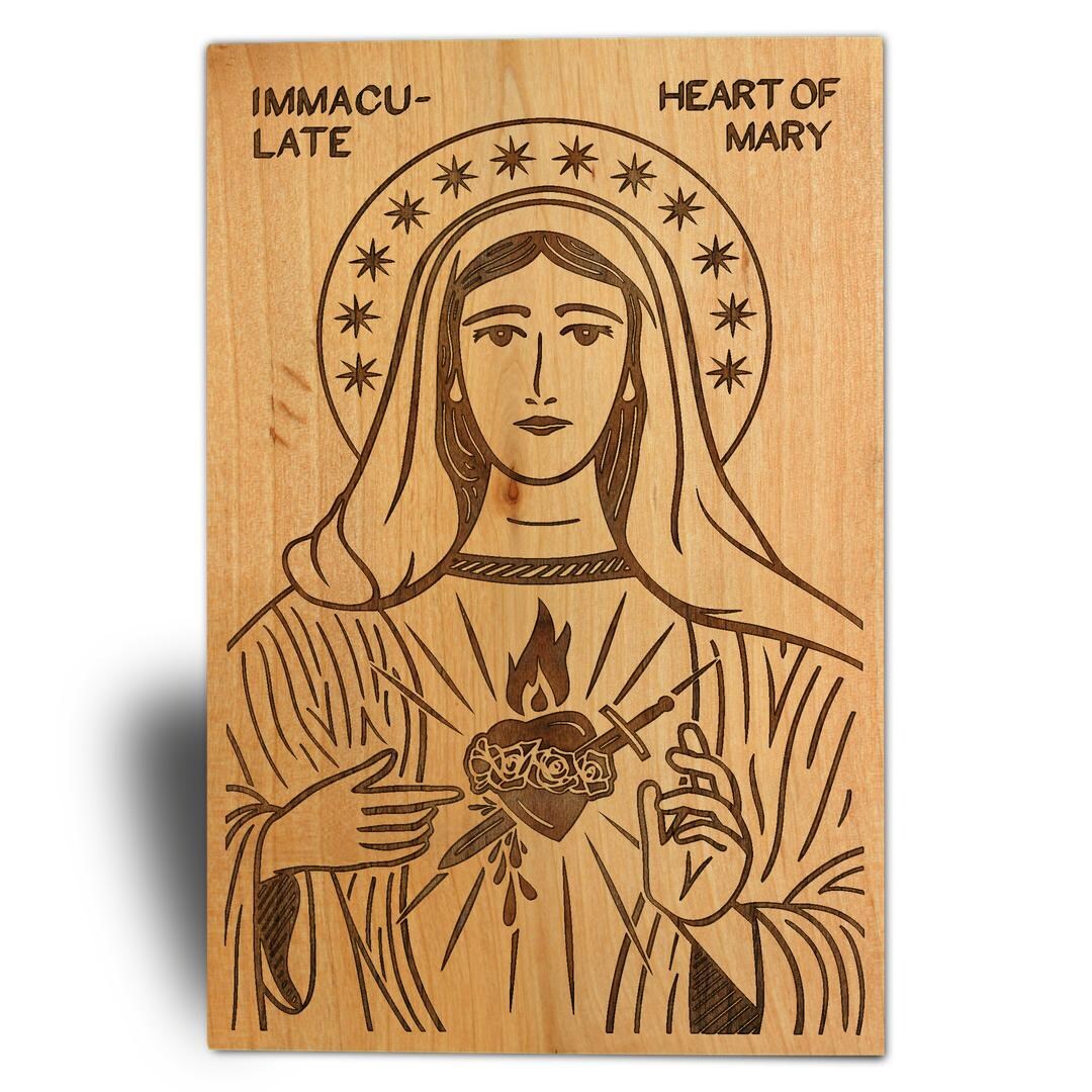 Immaculate Heart of Mary Icon - Etsy