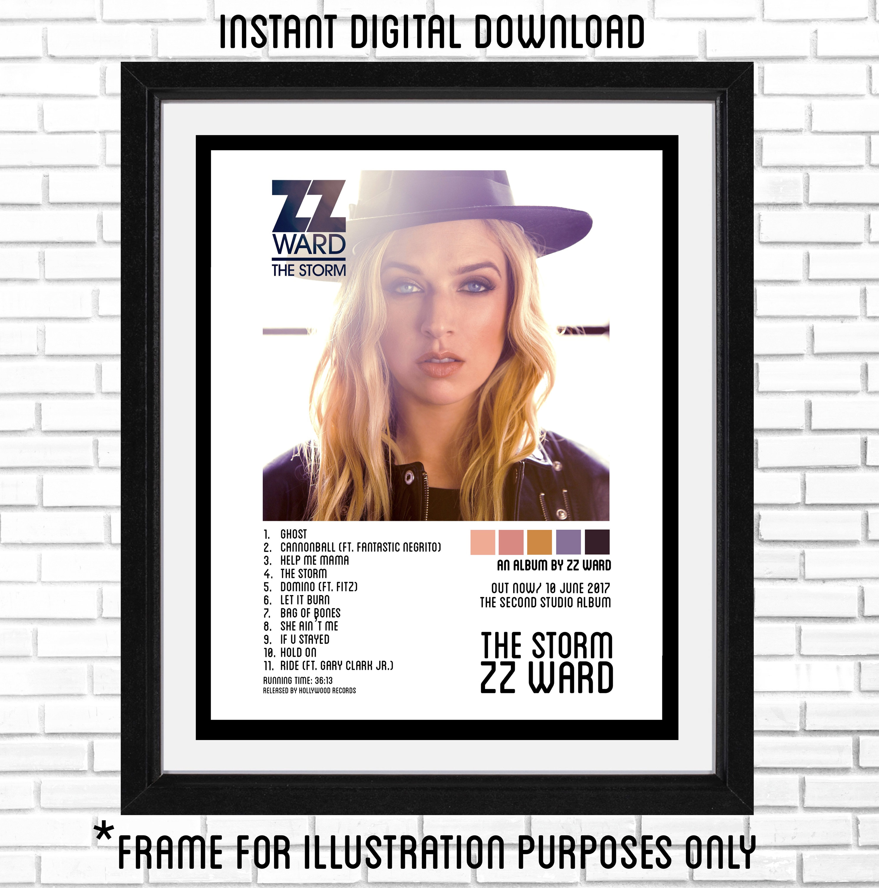 Imagen de información musical de Zz Ward 'The Storm' - Etsy España