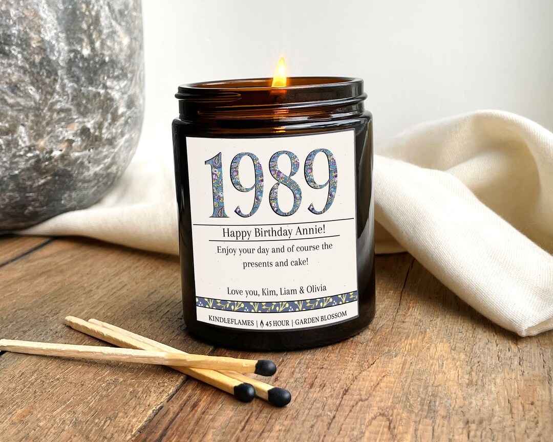 Any Age Birthday Candle, Personalized Candle Gift - Etsy