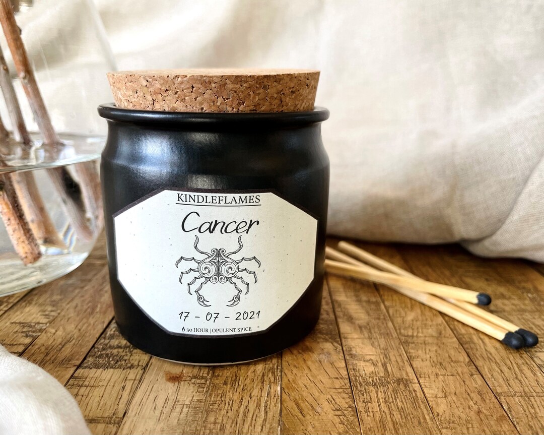 Cancer, Zodiac Sign Candle, Personalized Candle Gift - Etsy