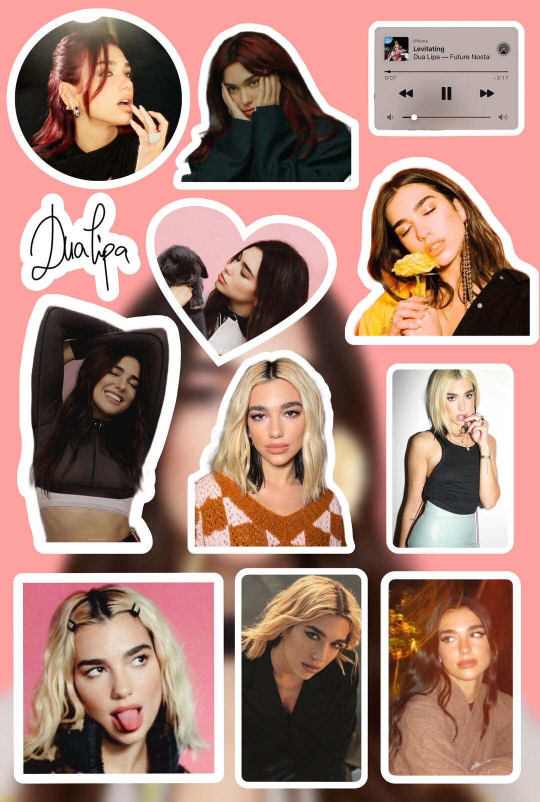 Sticker Set dua Lipa - Etsy