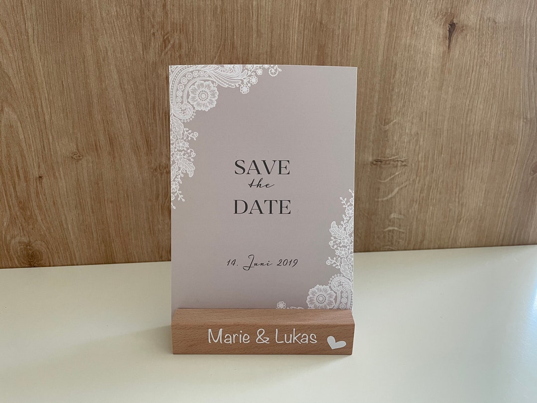 Personalized Photo Holder Card Holder With Desired Text - Etsy