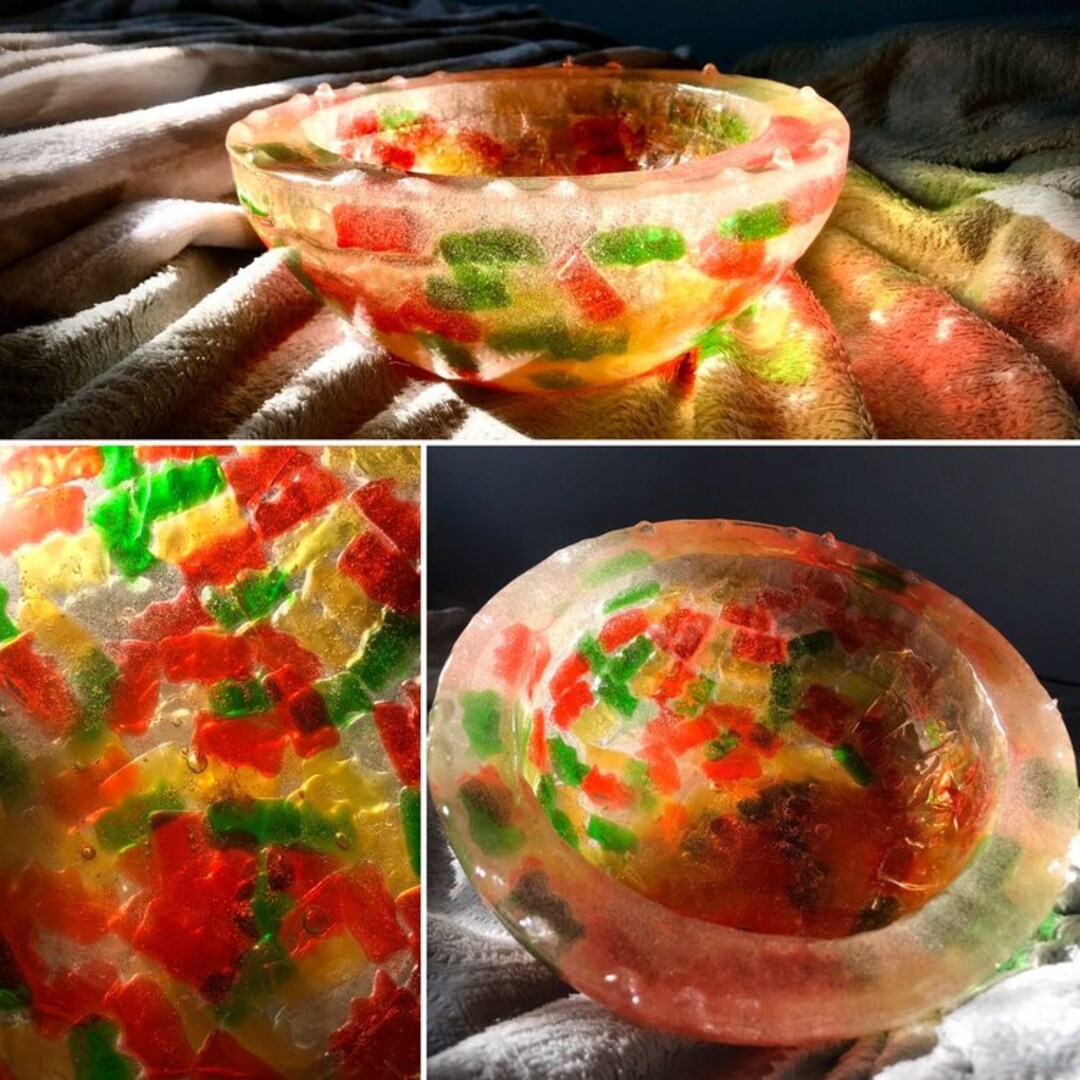 Gummy Bears in Stasis Wobble Candy Dish - Etsy