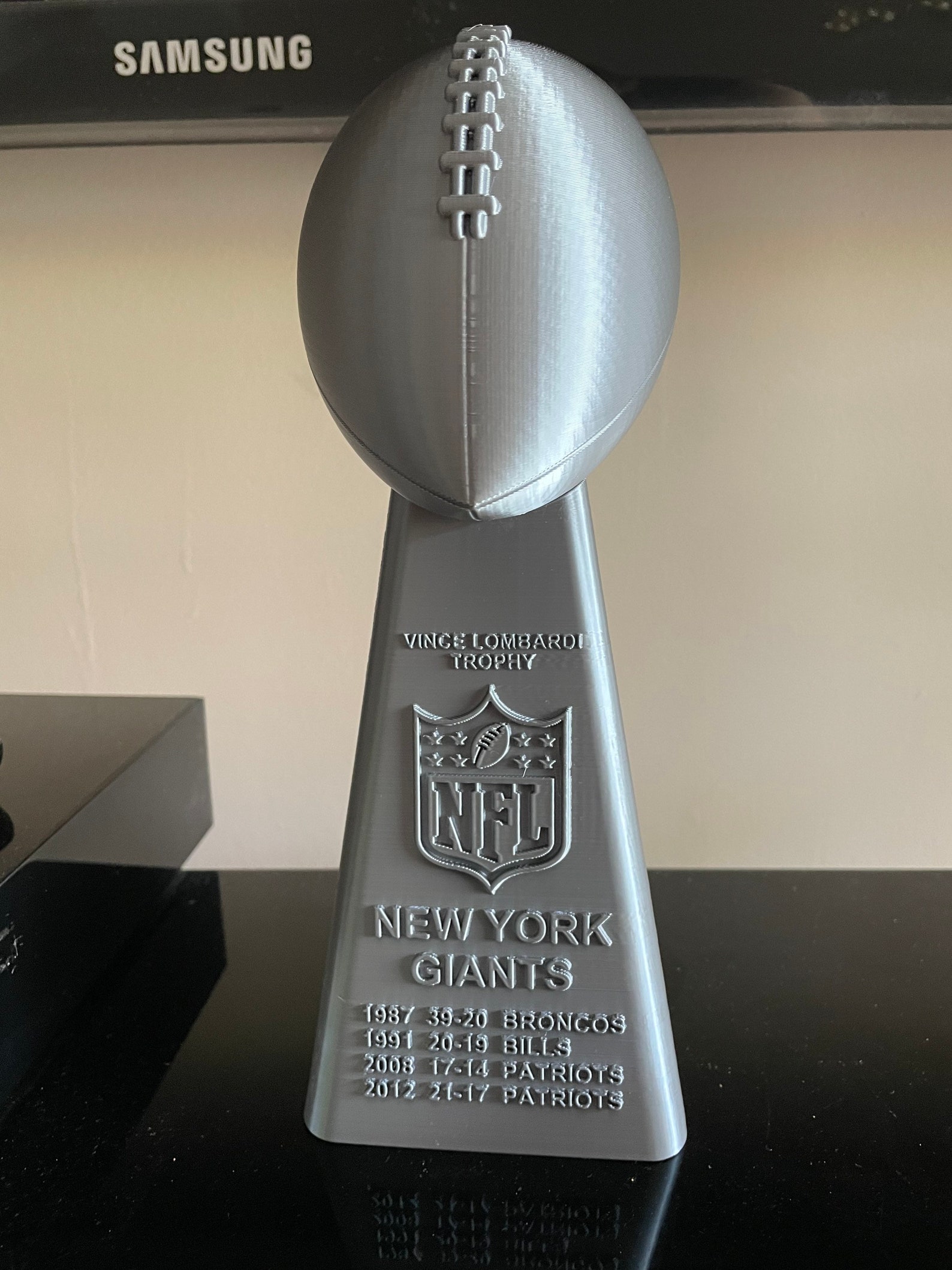 10” Customizable Football Trophy - Etsy