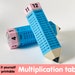 MULTIPLICATION TABLE PENCILS Printable Paper Model to Make at Home or ...