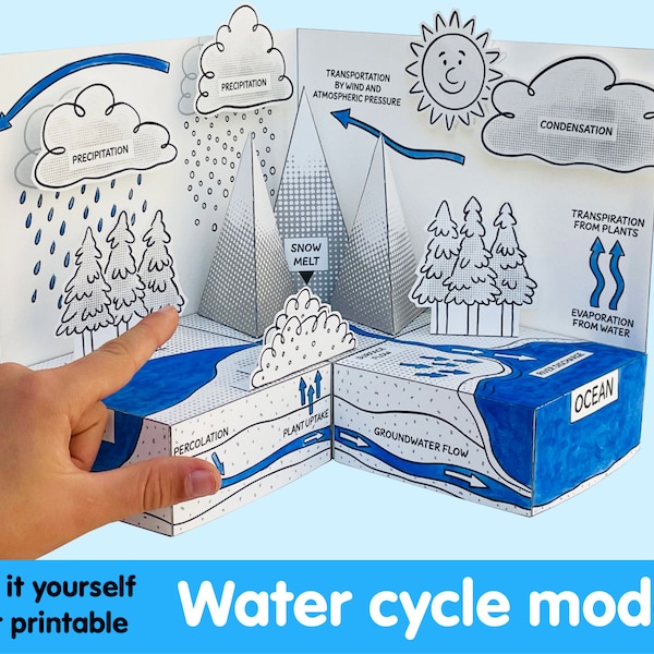 Water Cycle Poster - Etsy