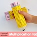 MULTIPLICATION TABLE PENCILS Printable Paper Model to Make at Home or ...