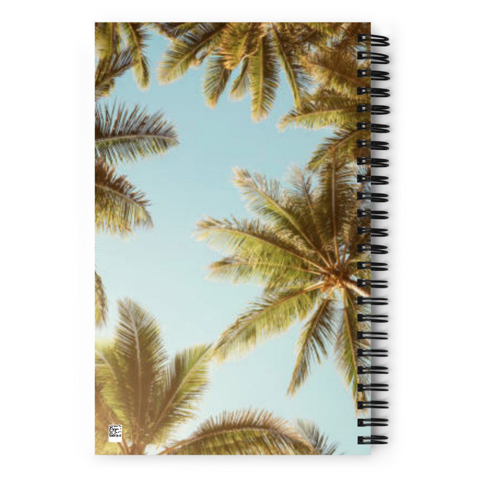 Spiral notebook palm tree notebook dotted line notebook | Etsy
