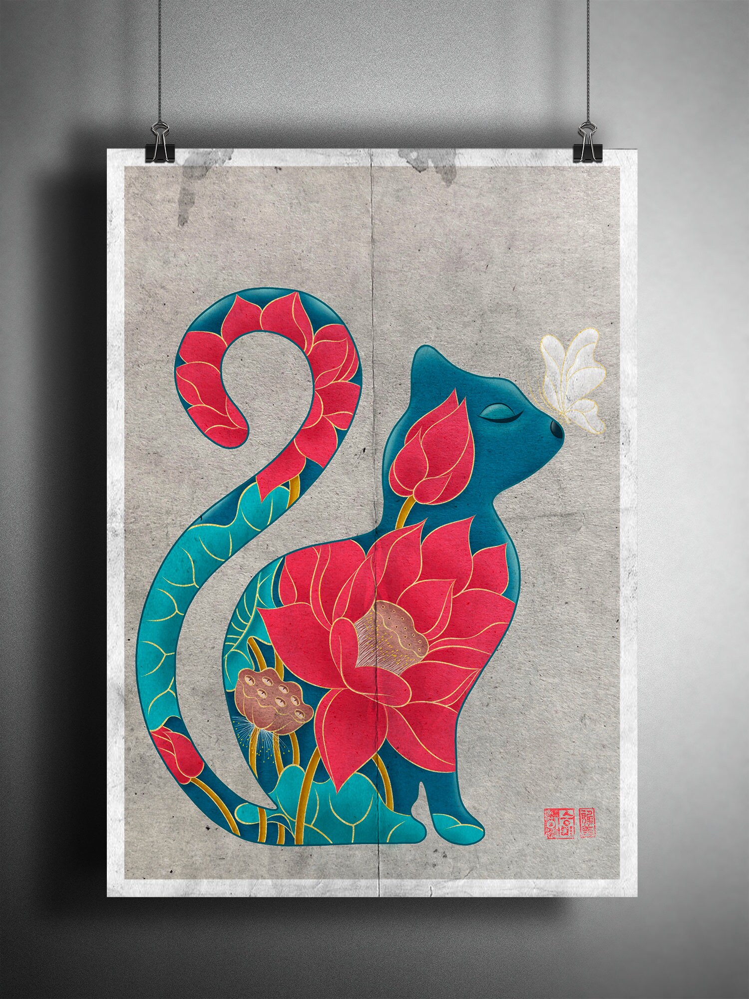 Lotus Kitty Etsy